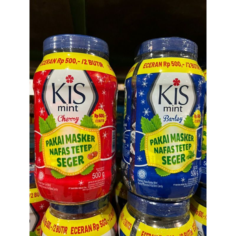 Jual Permen Kiss Mint Toples 500gr / Kis Cherry / Kis Barley | Shopee Indonesia