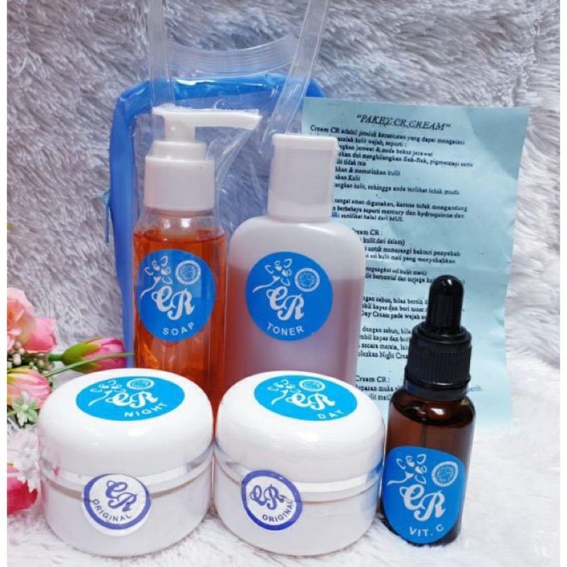 Jual Paket Cream CR Biru Skincare Atasi Semua Masalah Kulit | Shopee ...