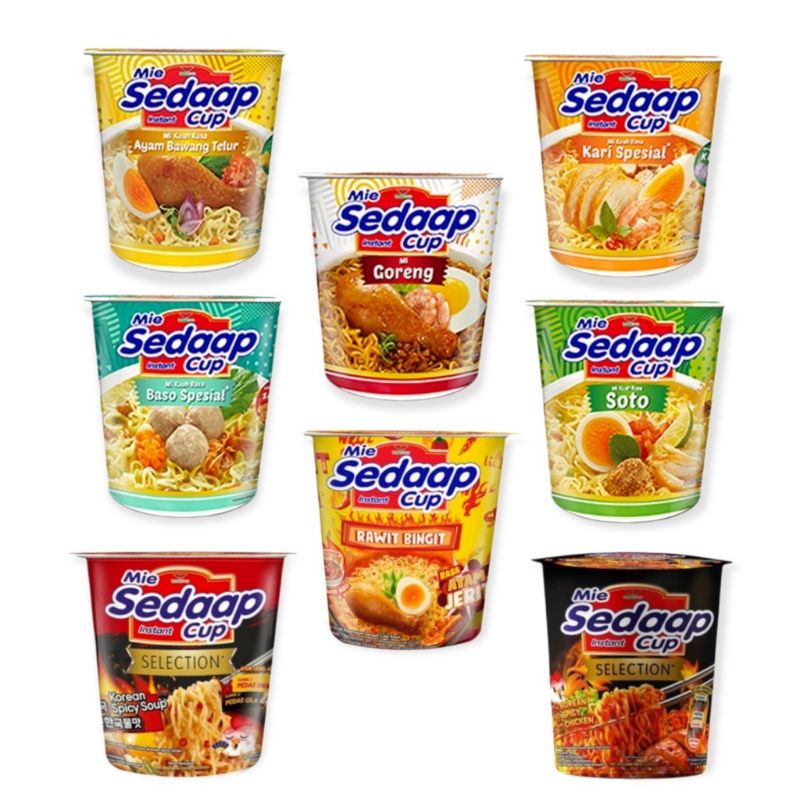 Jual Mie Sedap Sedaap Cup kuah & goreng Instan PROMO | Shopee Indonesia