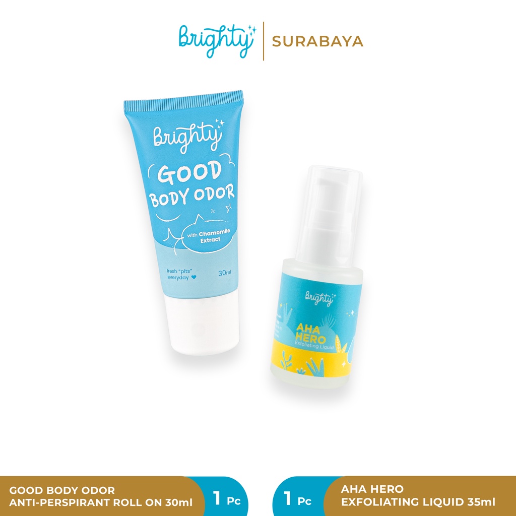 Jual Brighty Good Body Odor X AHA Hero | Shopee Indonesia