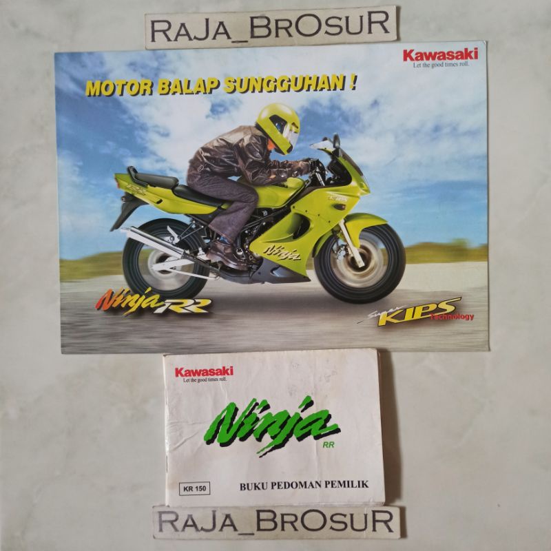 Jual Buku pedoman pemilik/Manual book Kawasaki Ninja RR/Ninja 150RR KR150 KR 150 + Poster brosur ...