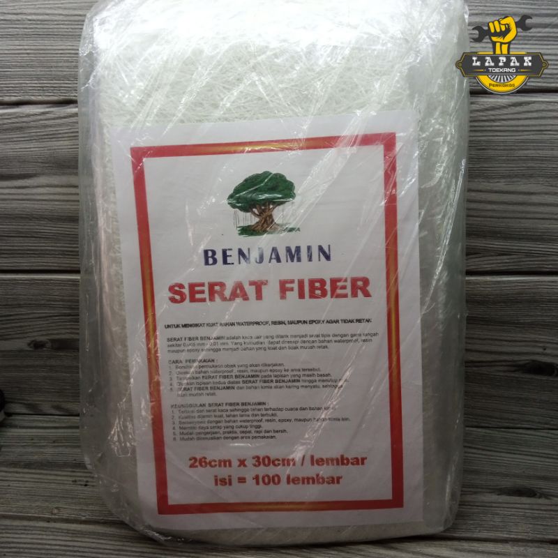 Jual Serat Fiber Fiberglass Pelapis Aquaprof per lembar 26x30cm ...