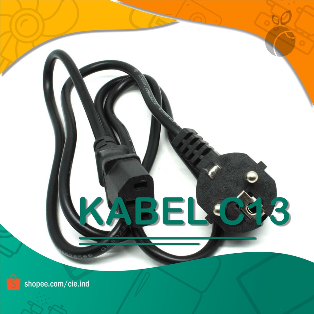 Jual Kabel Power Adaptor CPU, PC, Rice Cooker C13 / 3 lubang 1,5 Meter ...