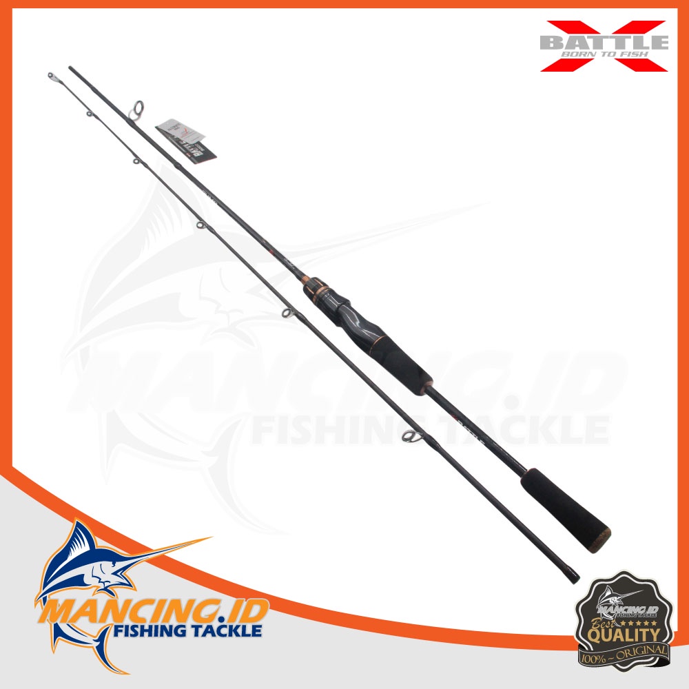 Jual Battle-X PUMA Spinning Fishing Rod Carbon Hollow Joran Pancing ...
