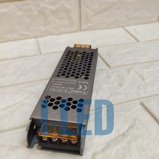 Jual Trafo LED Strip 10A 12v Vacolux Konektor Travo Kecil Slim AC DC ...