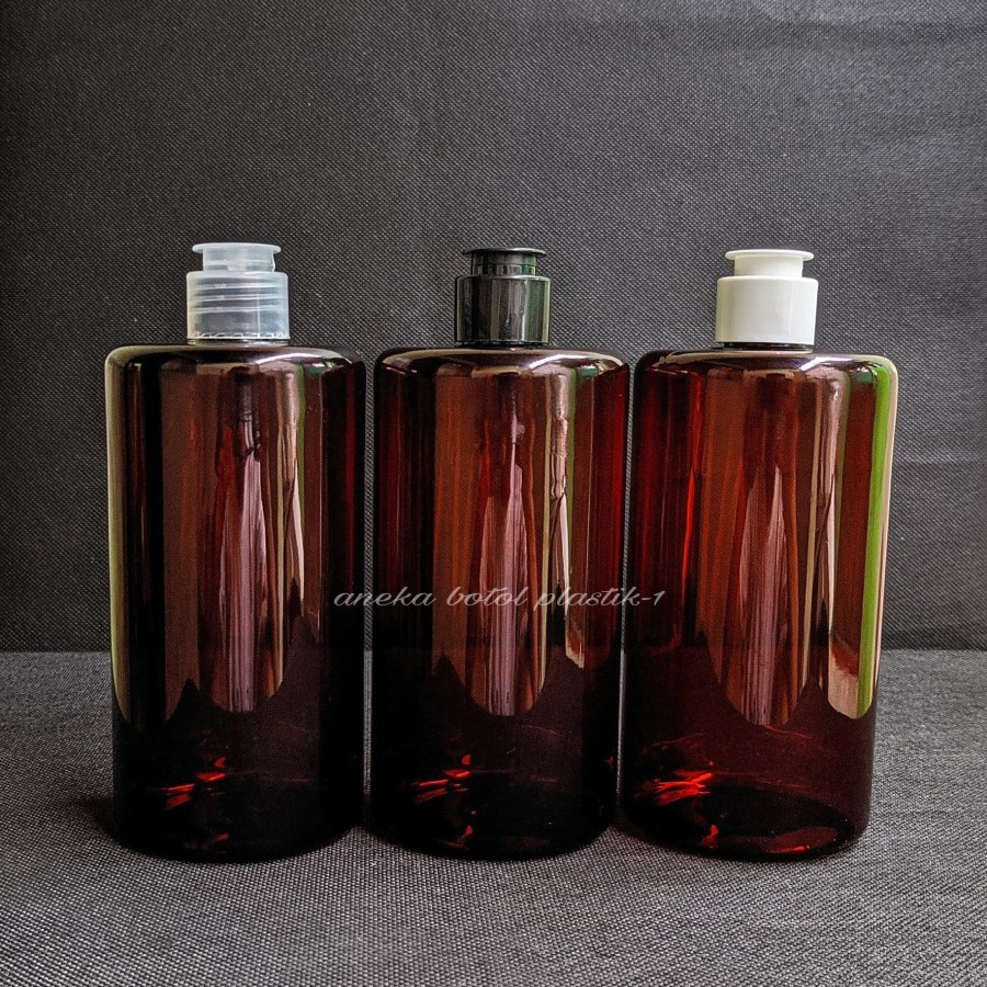 Jual Botol Fliptop 500ml Amber Coklat Pet Rf Tebal Fliptop Jamur ...
