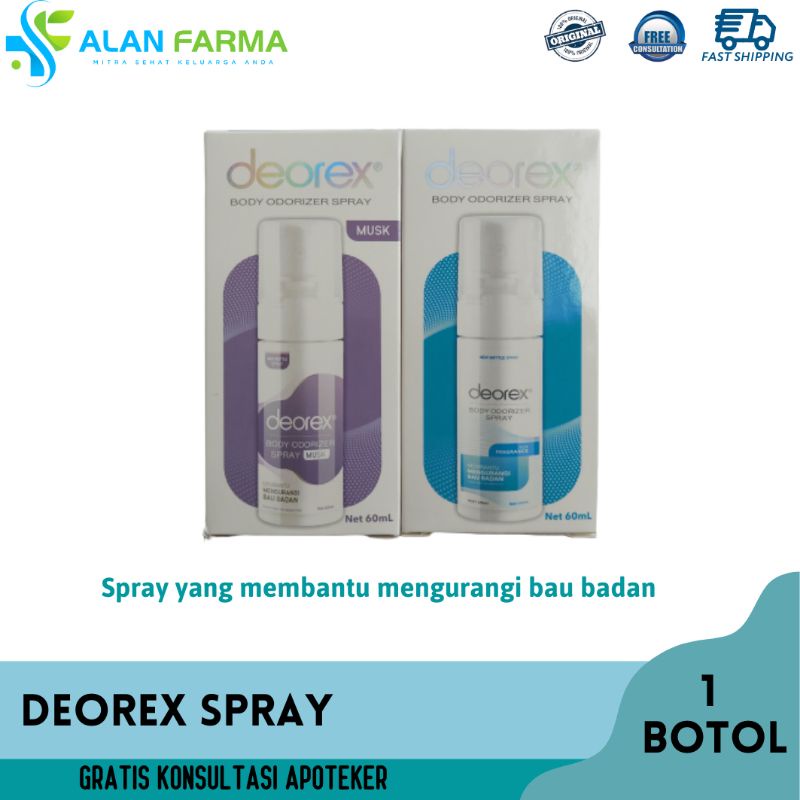 Jual Deorex Body Odorizer Spray | Deorex Body Odorizer Spray Musk ...
