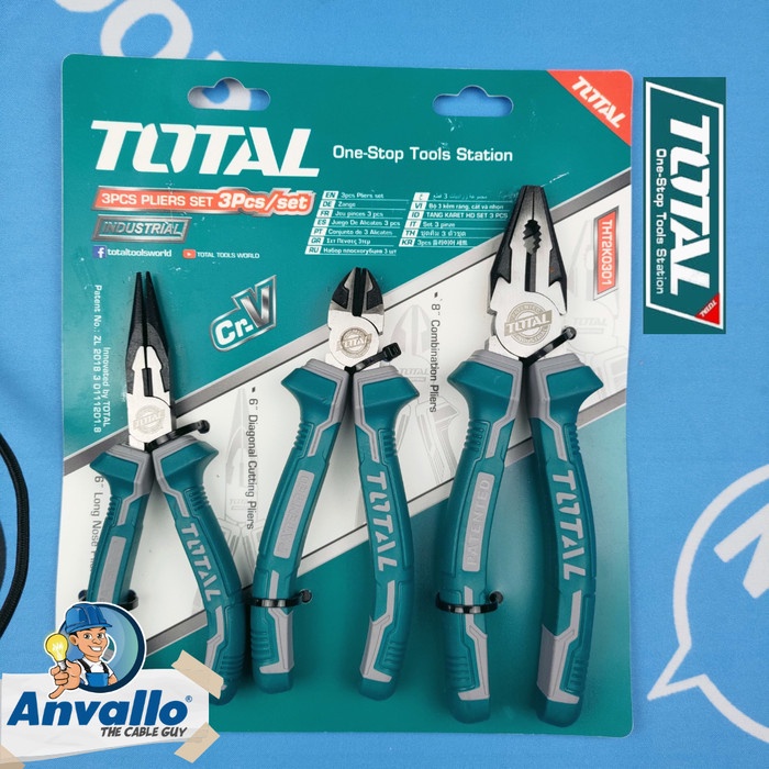 Jual Tang set industrial Plier Set Karet PREMIUM TOTAL | Shopee Indonesia