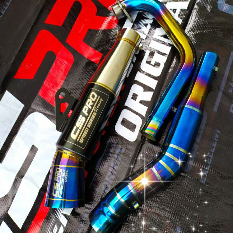 Jual Open Pipe Canister Cs Pro Original 1set and Big ELBOW raider 150 ...