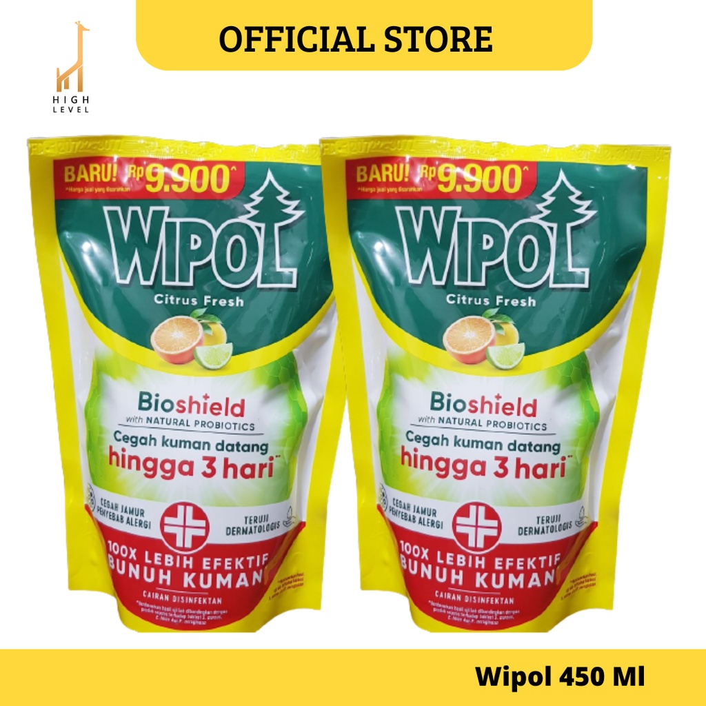 Jual Wipol Pembersih Lantai dan Toilet Cairan Disinfektan Citrus Fresh ...