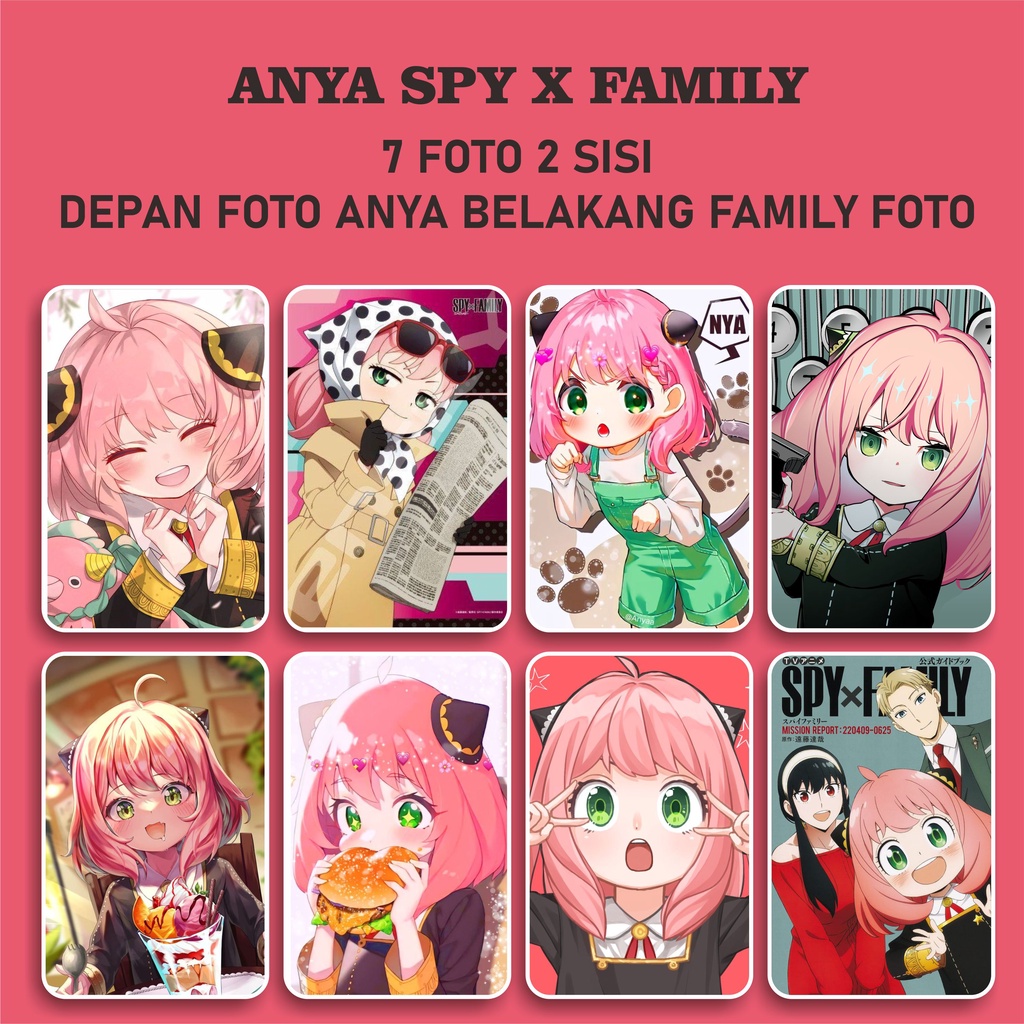 Jual Animecard Foto Anime Jepang Anya Spy X Family 7 PCS Murah ...