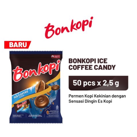 Jual Permen Kopi Original Bon Kopi Ice Coffee Candy Bag (50 x 2,5 gr ...