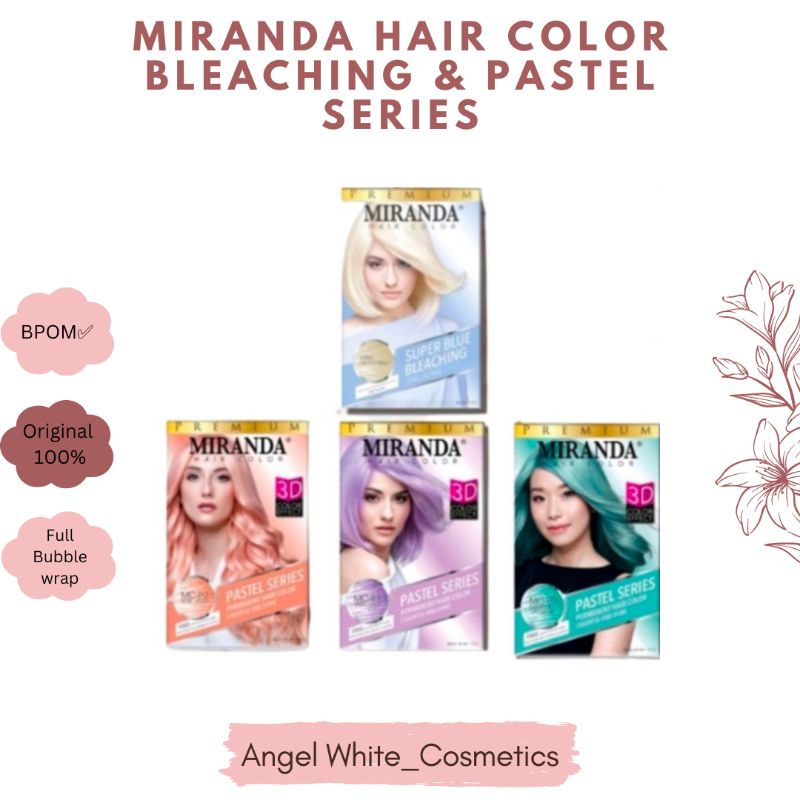 Jual ORIGINAL 100% MIRANDA HAIR COLOR SUPER BLEACHING & PASTEL SERIES ...