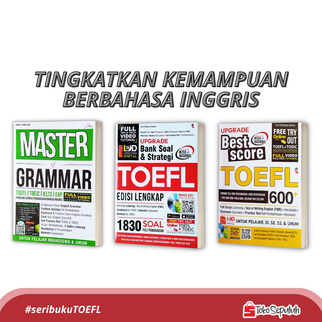 Jual Buku Toefl Upgrade Best Score Toefl 600+ | Shopee Indonesia