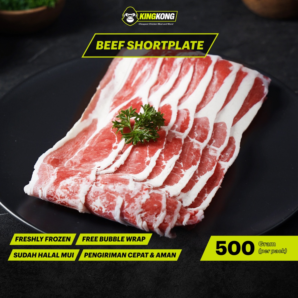 Jual Daging Sapi Beef Shortplate 500 Gram Daging Sapi Slice Lemak ...