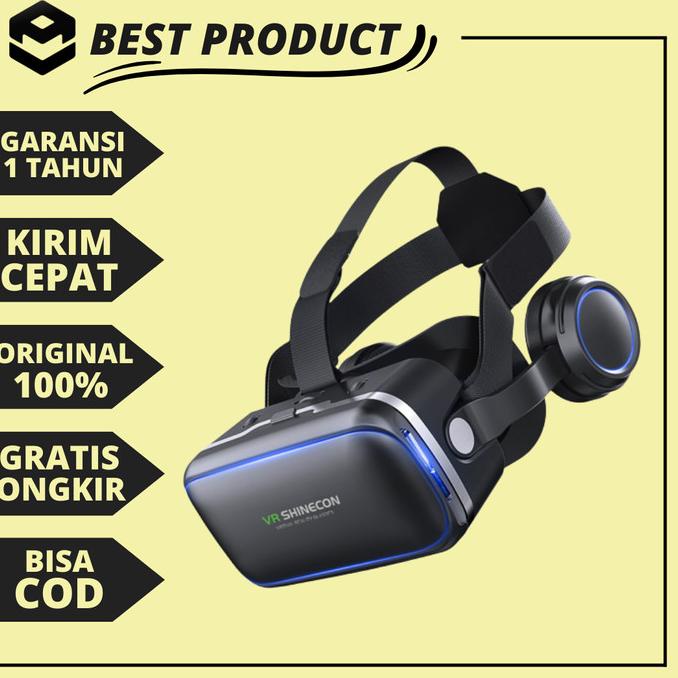 Jual Virtual Reality Box Vr 3D Original Shinecon 6.0 With Headphone 7 Inch | Shopee Indonesia