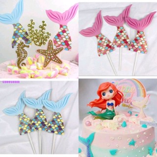 Jual Topper Ekor Mermaid Gitter, Hiasan Kue Mermaid Tail, Mainan ...