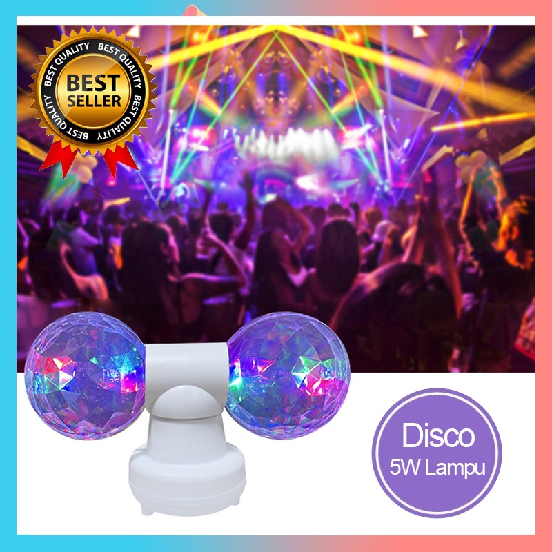Jual Lampu disko disco full warna warni led putar otomatis colour ...
