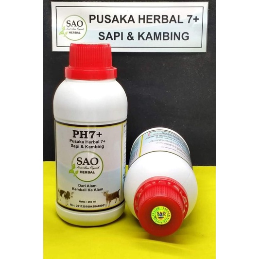 Jual SAO HERBAL( pH7+) sapi dan kambing 250 ml | Shopee Indonesia
