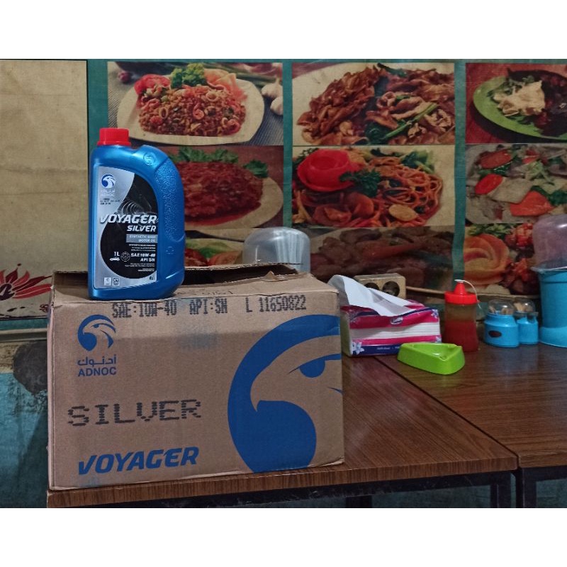 Jual oli adnoc Voyager Silver 10w - 40 1 liter | Shopee Indonesia