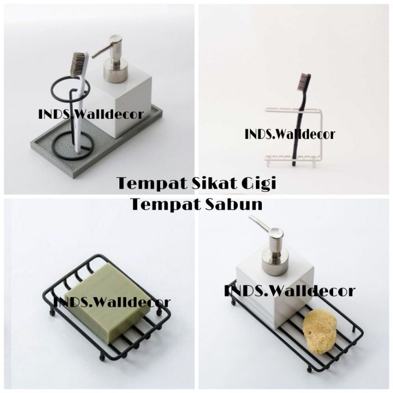 Jual Rack Sikat Gigi / Tempat Sabun / Rak Sikat Gigi Sabun Kamar Mandi ...