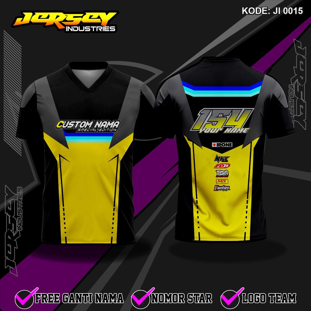 Jual Jersey Team Balap Full Printing, Baju Jersey Racing Desain Keren ...