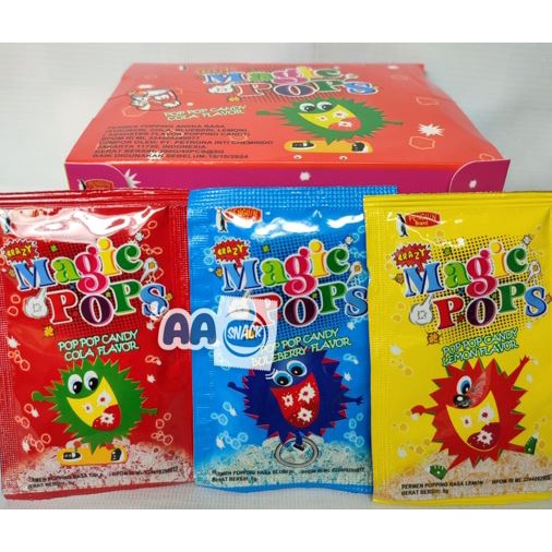 Jual MAGIC POPS PERMEN POPPING ANEKA RASA ISI 40 X 5 GR | Shopee Indonesia