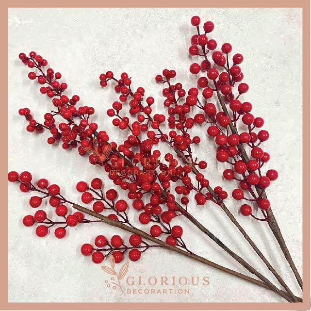 Jual Daun Bunga Cherry Hiasan Cherry Artificial Flower Hiasan Dekorasi ...