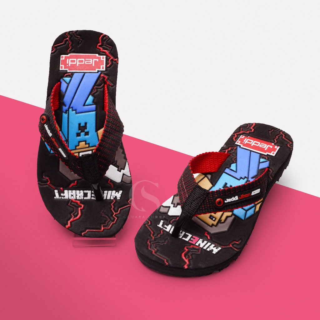 Jual JEDDI [MINECRAFT] Sandal Japit Anak laki-laki/Sandal Jepit ...