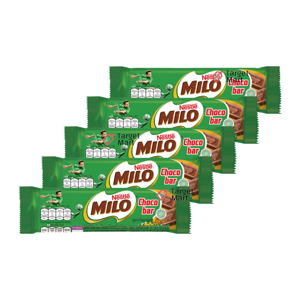 Jual 5PCS Nestle Milo Choco Bar Cokelat Susu Batangan Persembahan Milo ...