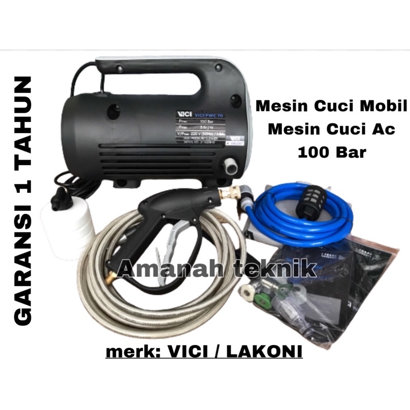 Jual Mesin Jet cleaner Vici PWC 70 mesin cuci mobil AC Lakoni 2 kecepatan low & high garansi 1th ...