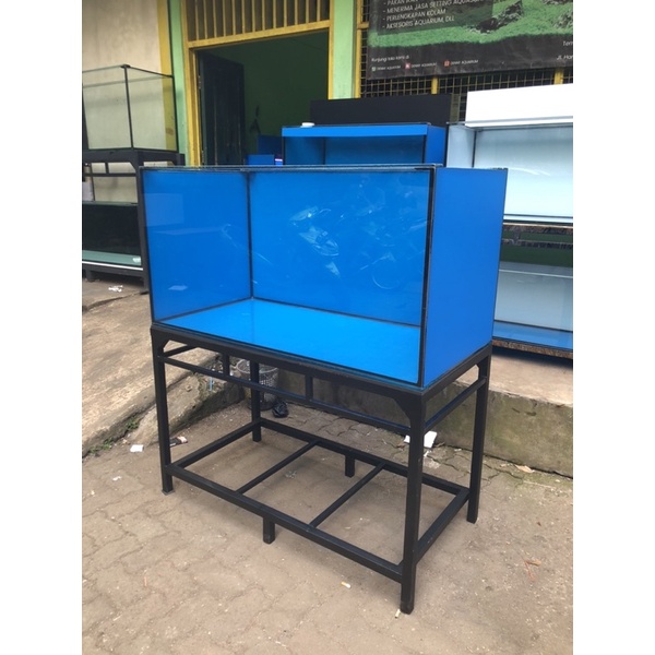 Jual AQUARIUM KACA UKURAN 120x60x60cm KACA 10mm SET BESI HOLO 4X4 ...