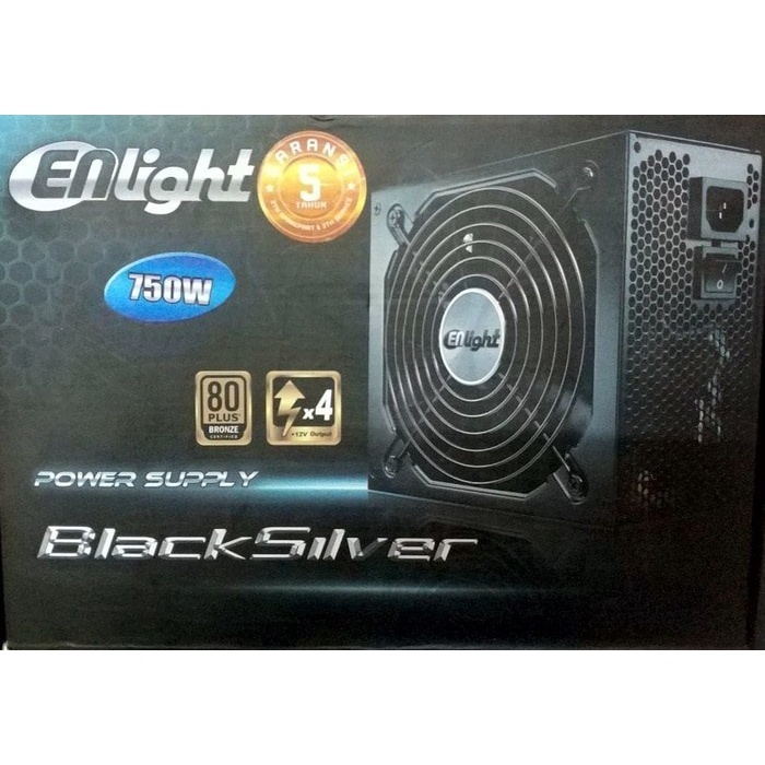Jual Power Supply / PSU ENLIGHT 750 Watt / 750W (80+ Bronze) | Shopee ...