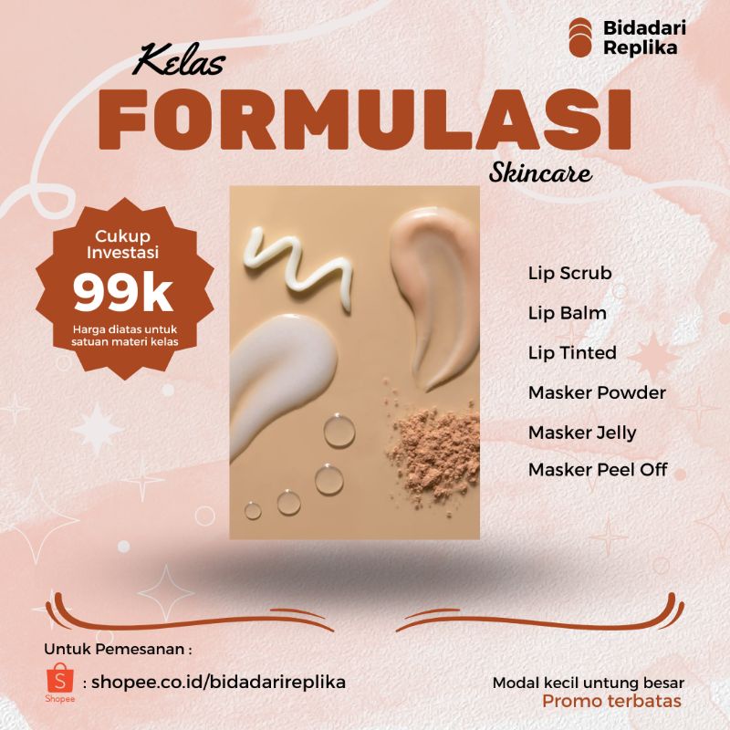 Jual Kelas Formulasi Skincare | Shopee Indonesia