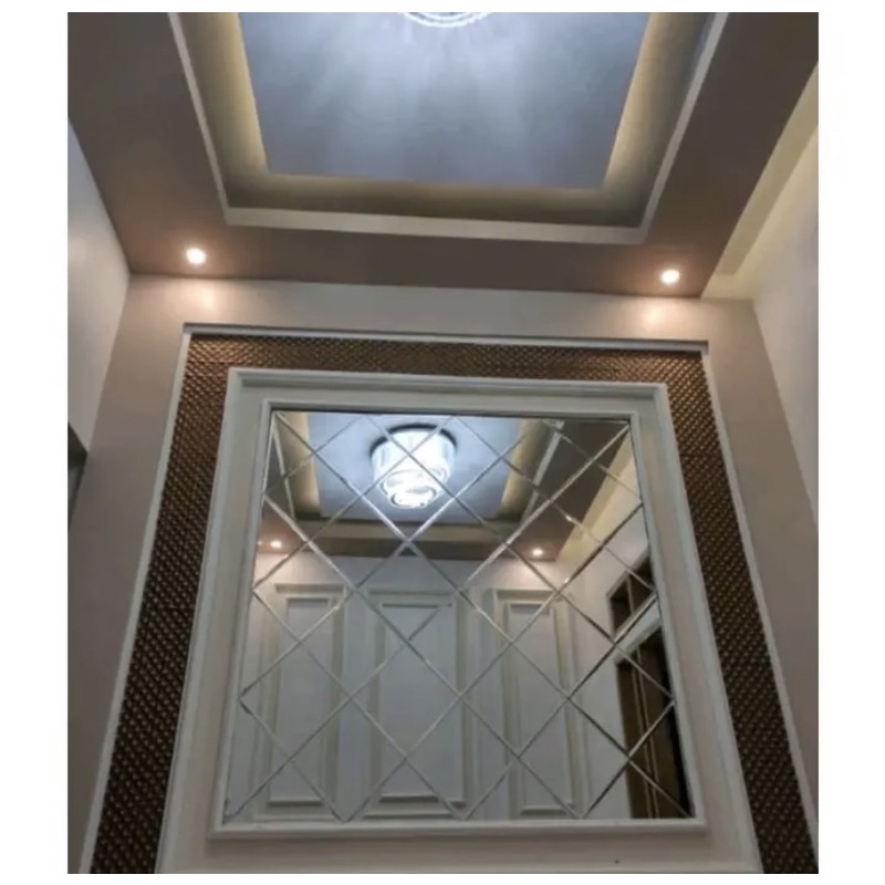 Jual Paket Set Kaca Cermin Moulding BUKAN BEVEL 140CM X 140CM dan 170CM ...