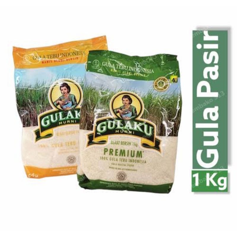 Jual GULAKU | GULA PASIR kristal putih premium 1kg | Shopee Indonesia