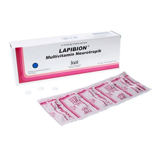 Jual LAPIBION 1 STRIP 10 Tablet - Multivitamin Neurotropik B Kompleks ...