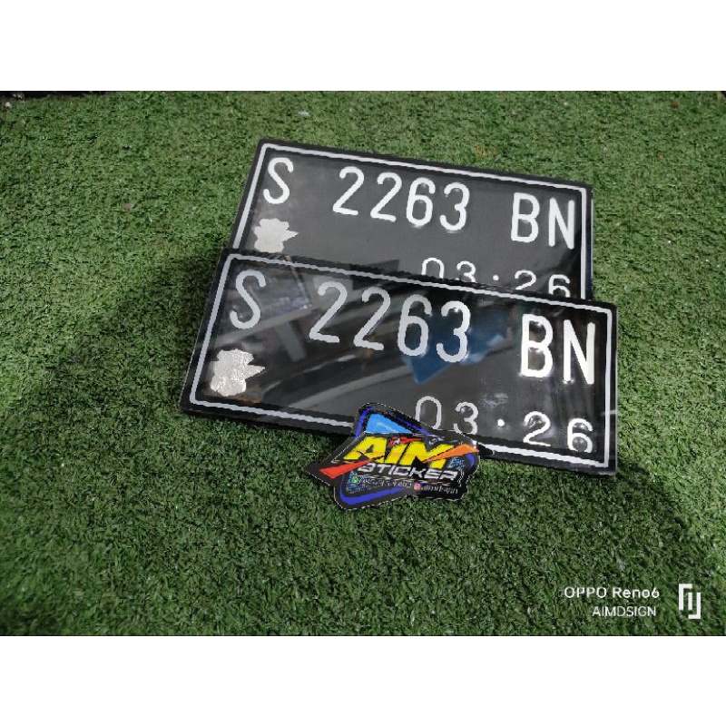 Jual Plat nomor motor akrilik custom | Shopee Indonesia