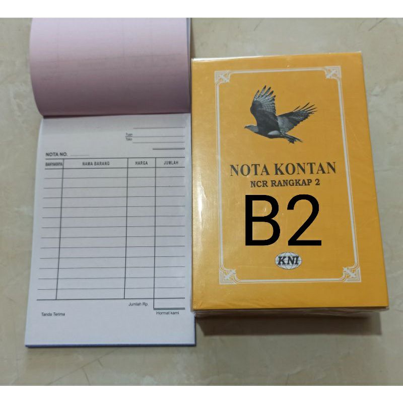 Jual Nota 2ply rangkap 2 besar B2 bon KNI | Shopee Indonesia