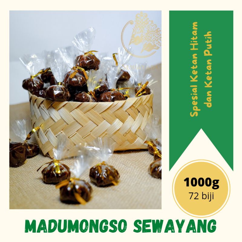 Jual Madu Mongso Ketan Hitam Dan Ketan Putih Sewayang Spesial 1000 Gram/ 1 kg Isi 72 Biji Khas ...