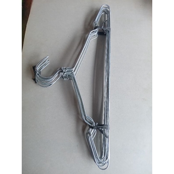 Jual hunger hanger gantungan baju kawat galvanis uk 18 x 40cm ukuran 2. ...