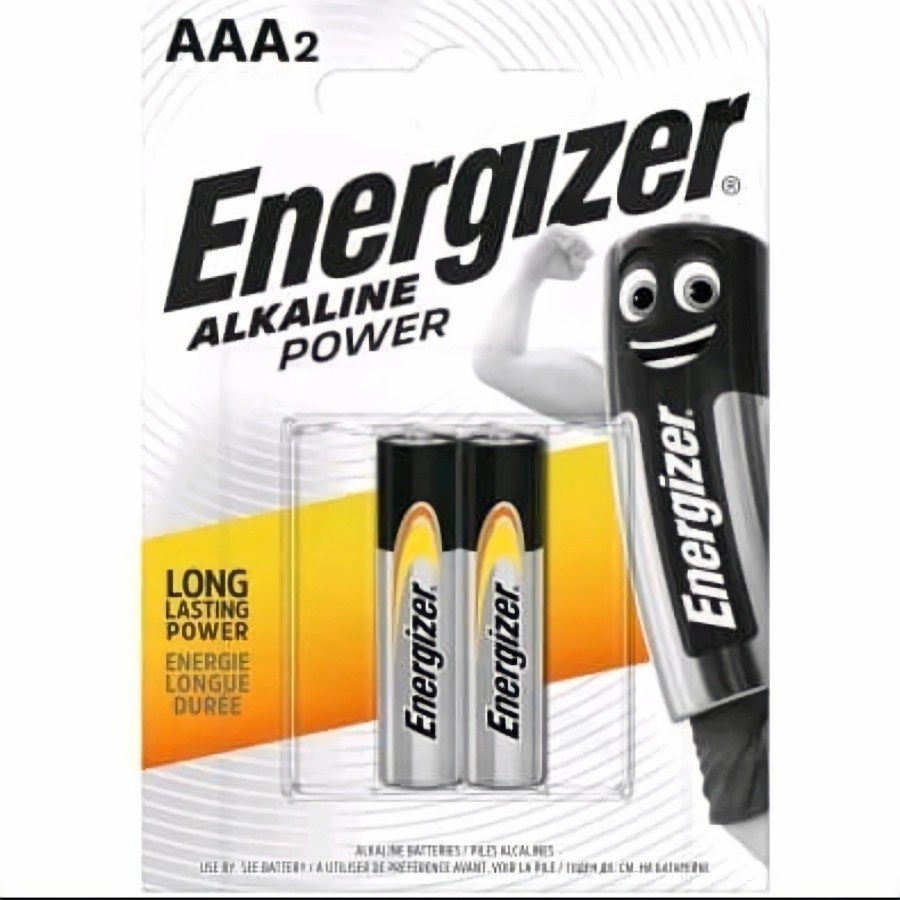 Jual Baterai Energizer Alkaline Power AAA A3 LR06 isi 2 Pcs | Shopee ...