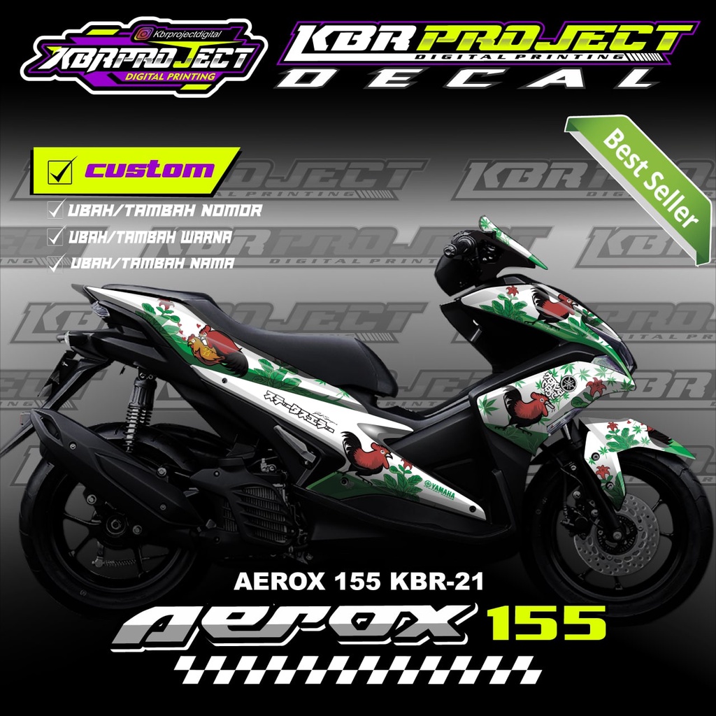 Jual Decal Sticker Full body Aerox 155 Old Lis Variasi Stiker Motor ...