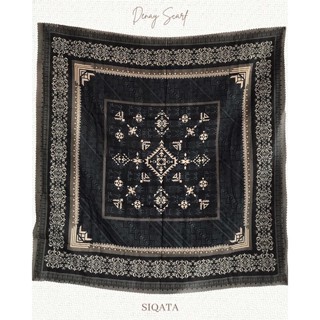 Jual NAVY-KREM || SCARF BY SIQATA || KERUDUNG JILBAB MOTIF DENAY | Shopee Indonesia