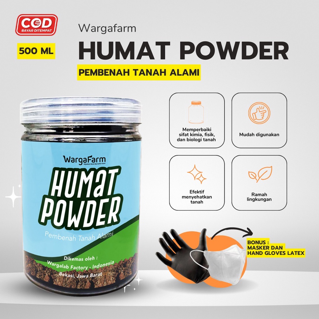 Jual Pupuk Organik Humat Powder Asam Humat Pembenah Tanah Alami ...