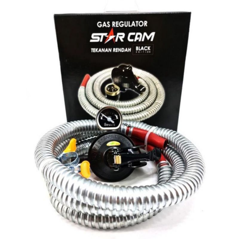 Jual Regulator STARCAM Gas LPG SC-23MSS Meter dan Selang | Shopee Indonesia
