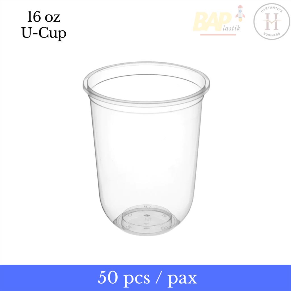 Jual Gelas Plastik U Cup 16 oz HOK Cup | Shopee Indonesia
