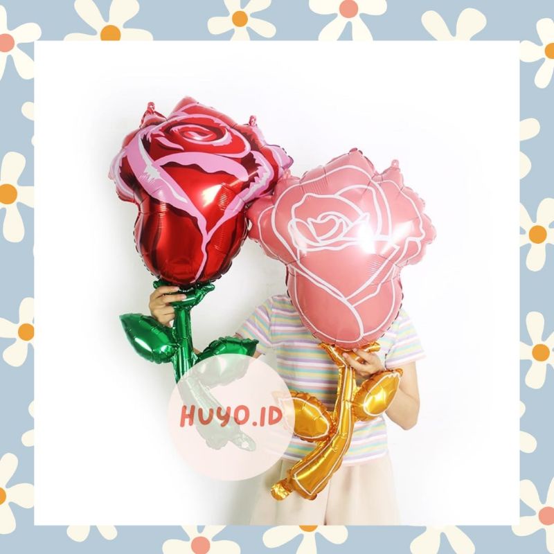 Jual Balon Bunga Mawar Jumbo | Perlengkapan Pesta | Balon Foil | Balon ...