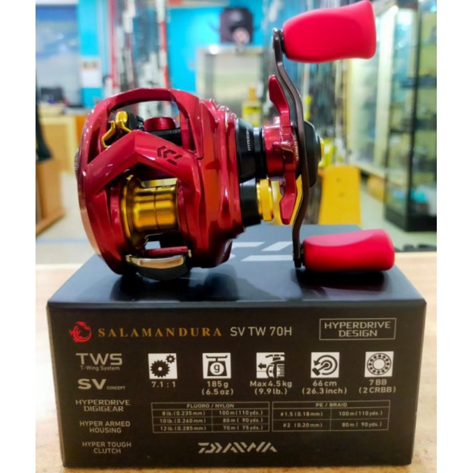 Jual reel BC. daiwa salamandura SV TW 70H, 70XH dan 70 HL, 70XHL, Handle kanan dan kiri | Shopee ...