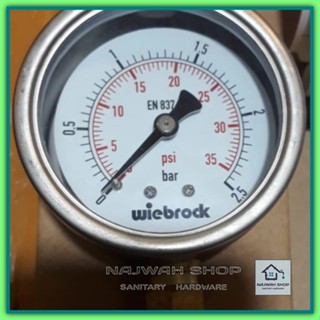 Jual Pressure Gauge 2.5-250 bar-psi Diameter 4" inch Wiebrock Body ...
